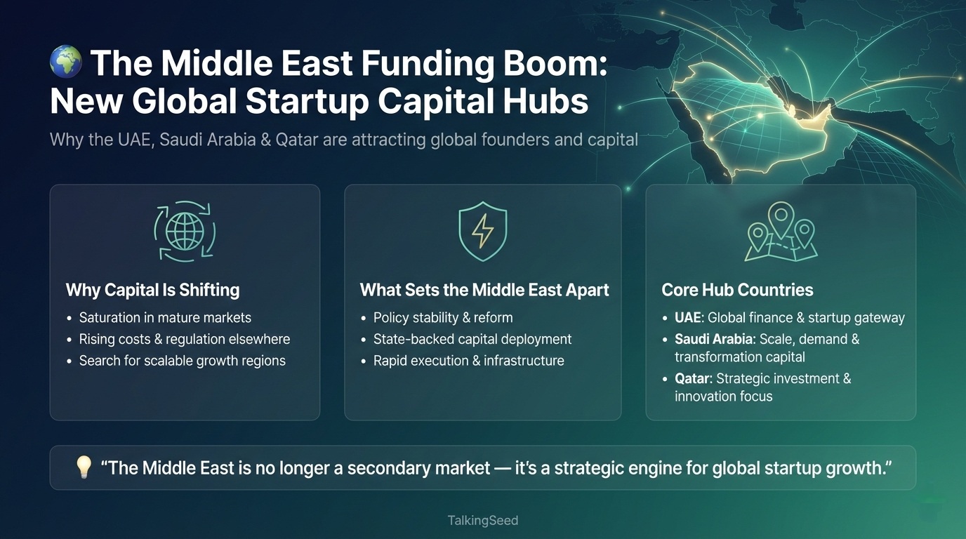 Middle East Funding Boom: UAE, Saudi & Qatar Lead